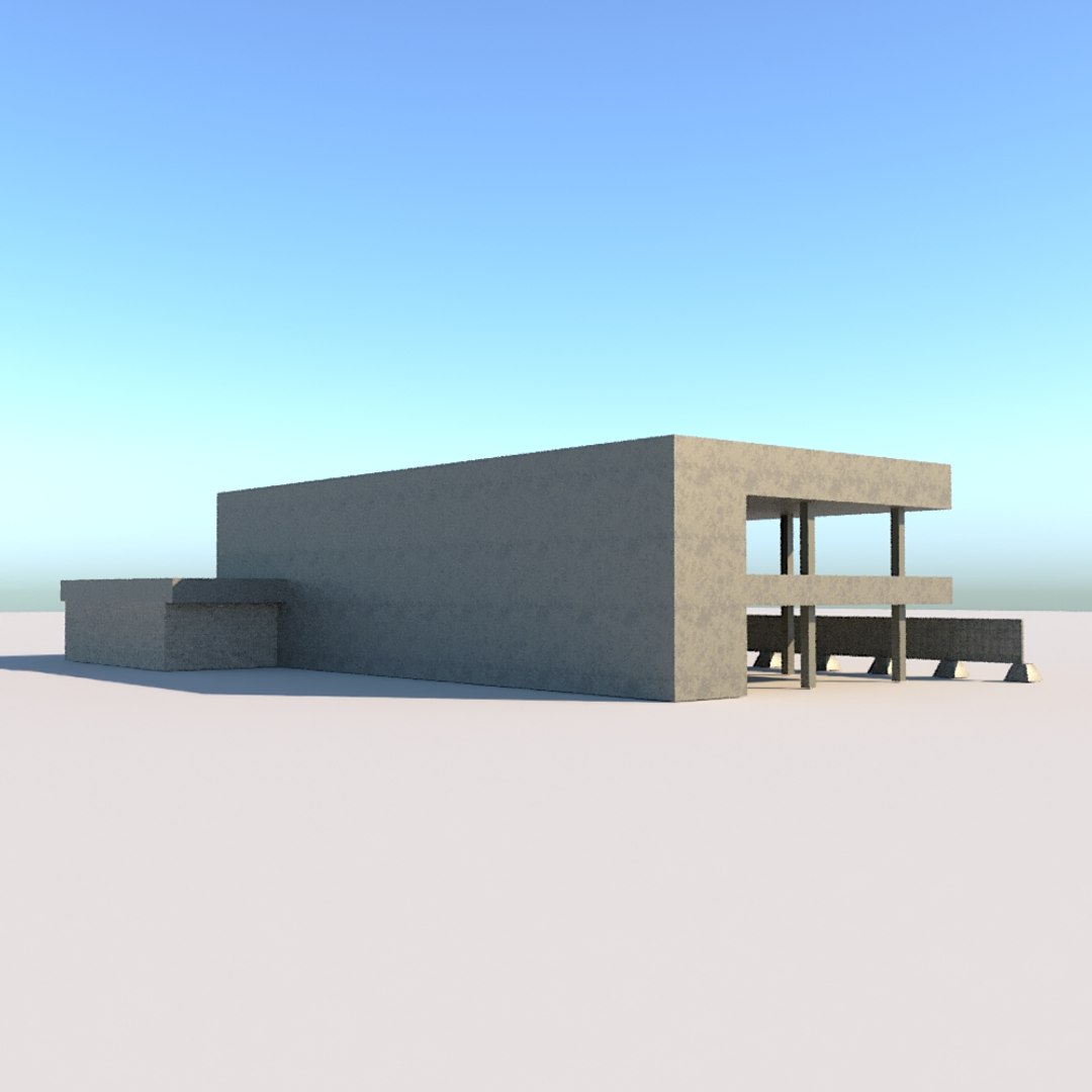 3D Model Structure Bus Station - TurboSquid 1486272