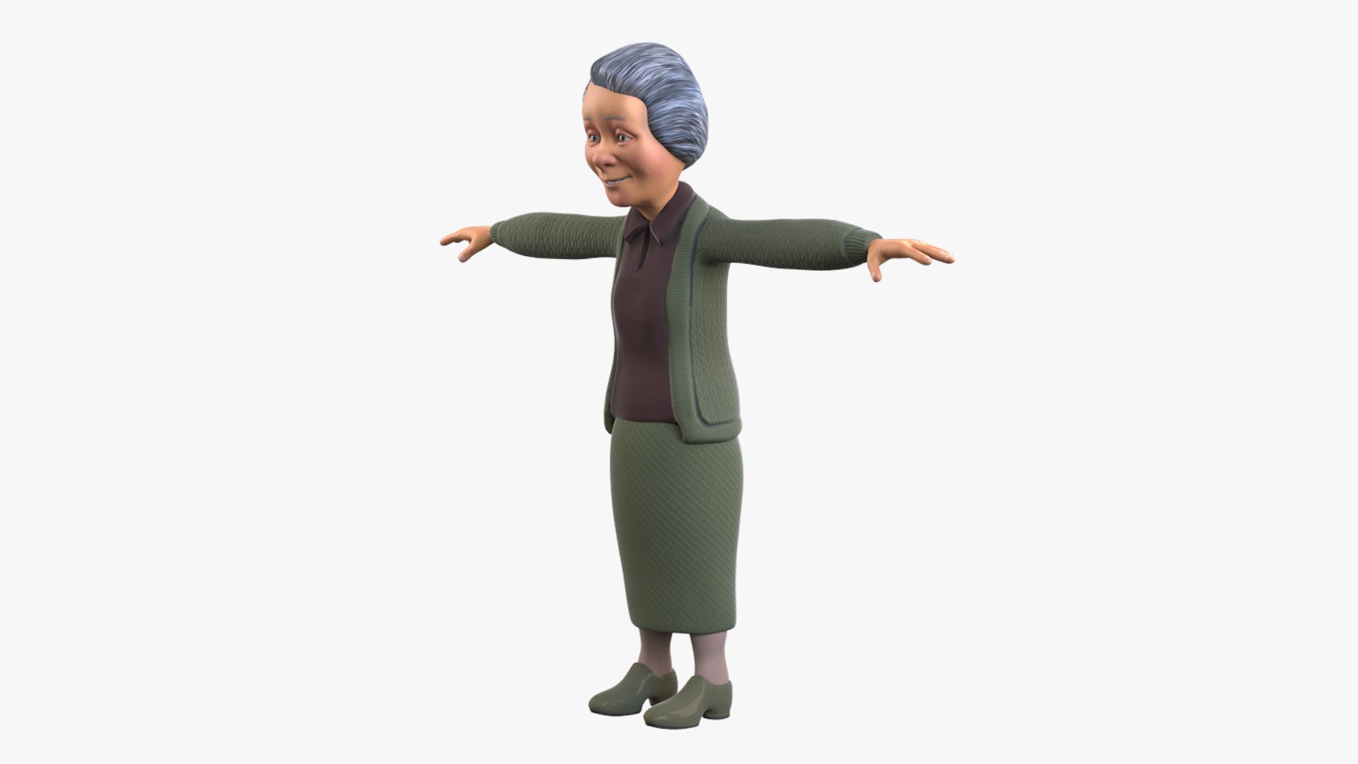 Granny Character 3D Model - TurboSquid 1907740