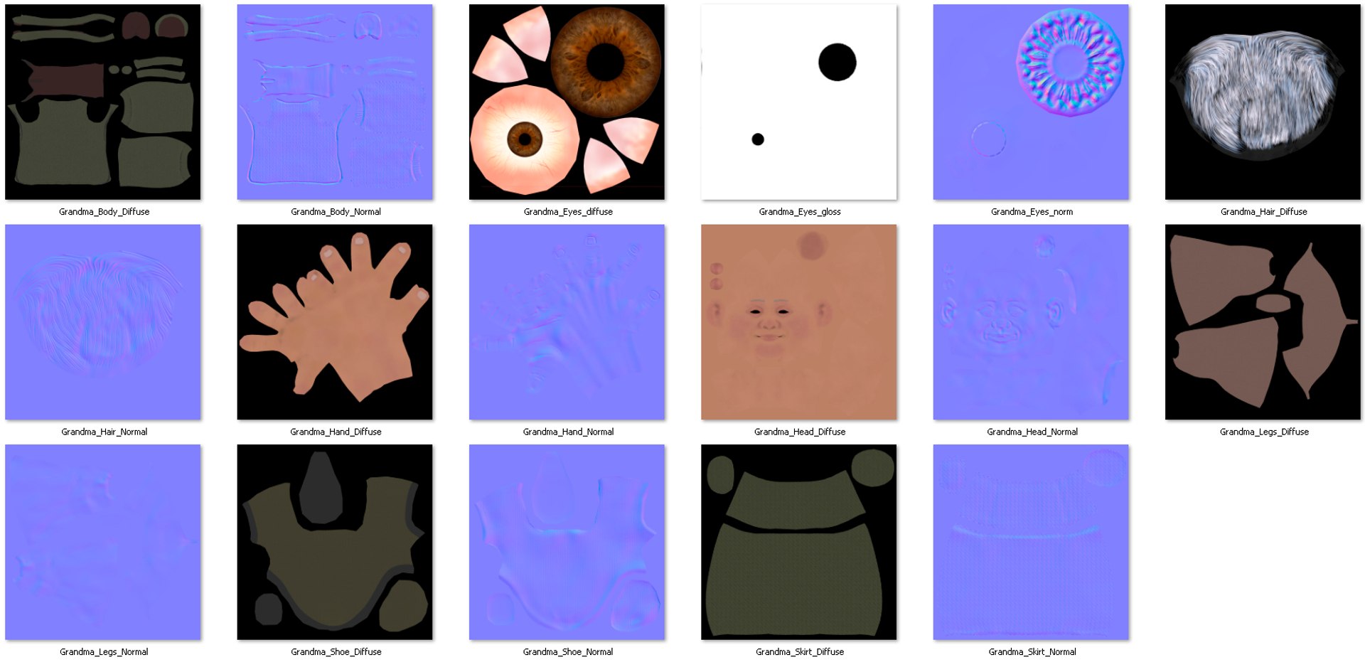 Granny Character 3D model - TurboSquid 1907740