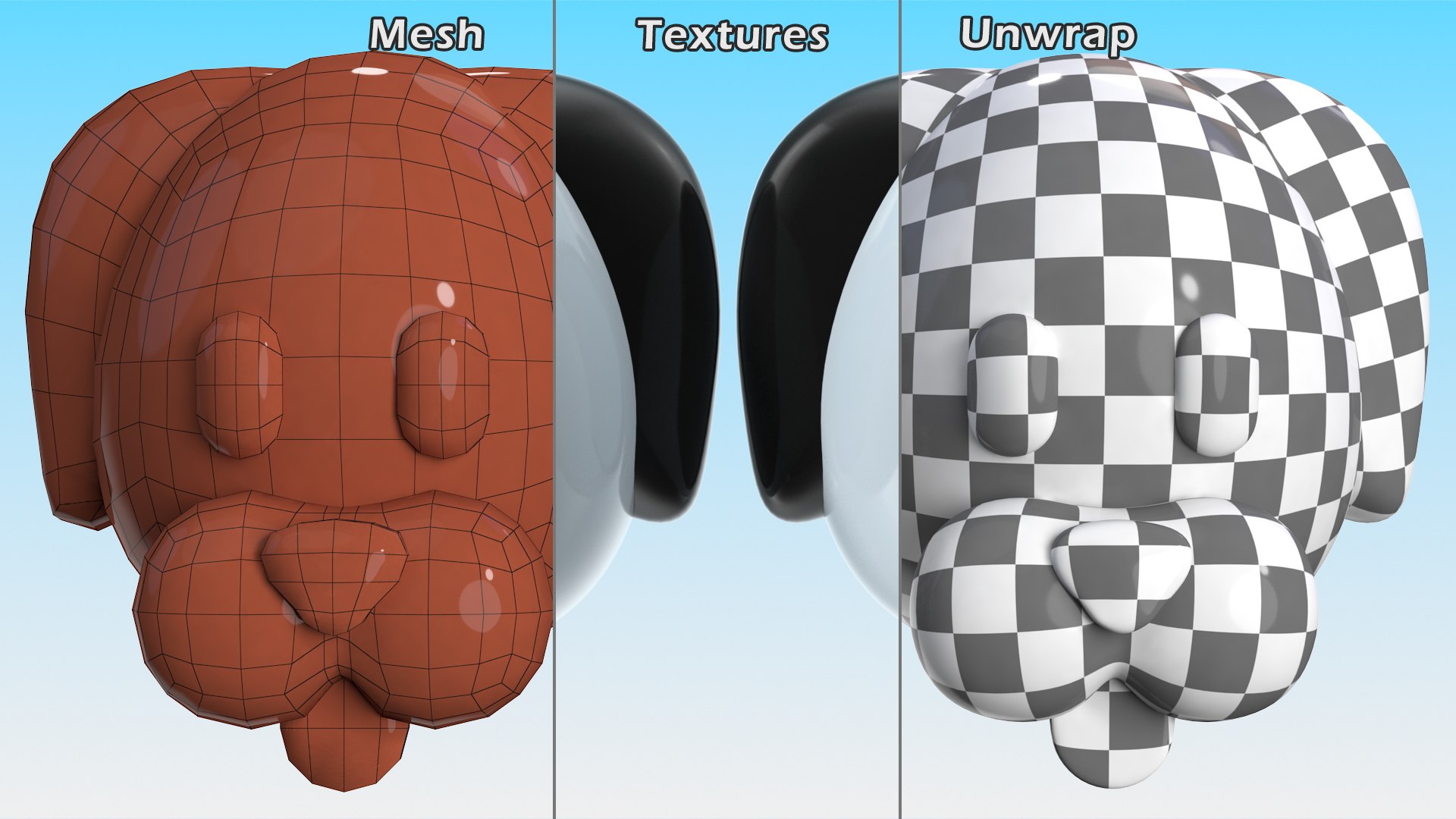 Dog Face Emoji 3D - TurboSquid 1870624