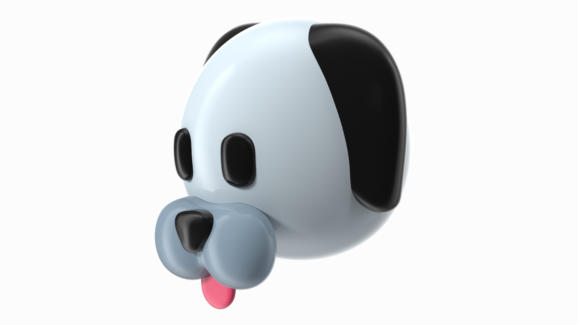 Dog Face Emoji 3D - TurboSquid 1870624