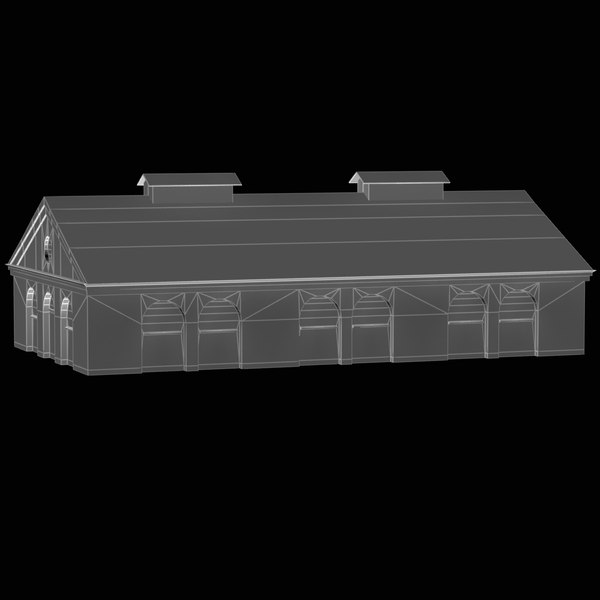3d model of old store building