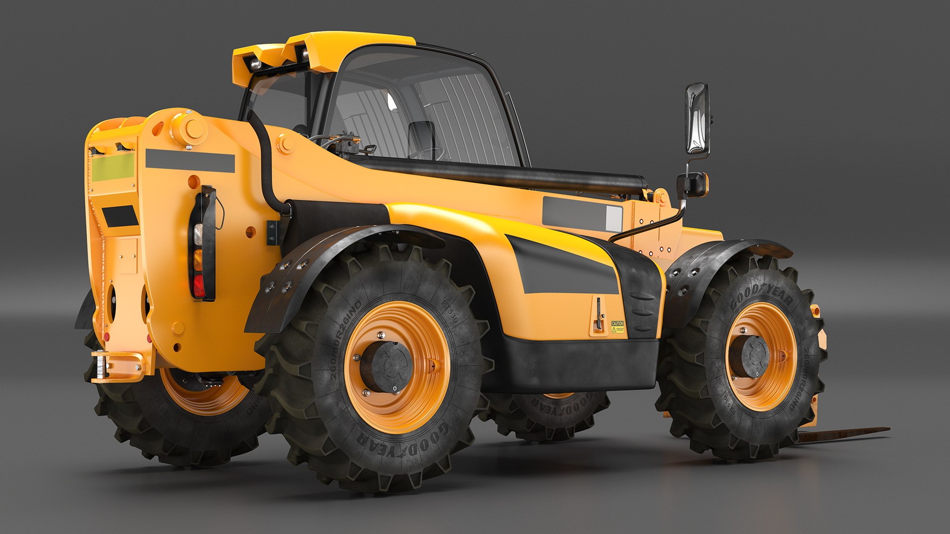 Telehandler Rigged for Cinema 4D 3D model - TurboSquid 2178096