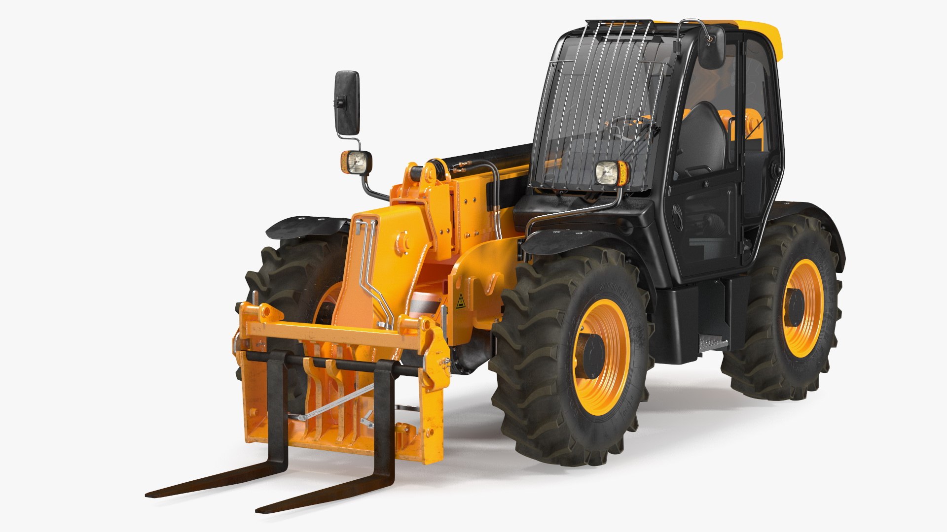Telehandler Rigged for Cinema 4D 3D model - TurboSquid 2178096