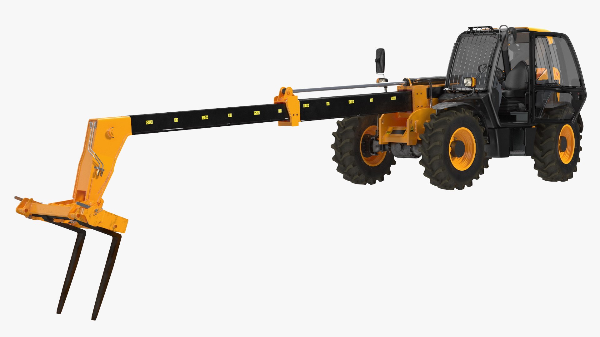 Telehandler Rigged for Cinema 4D 3D model - TurboSquid 2178096