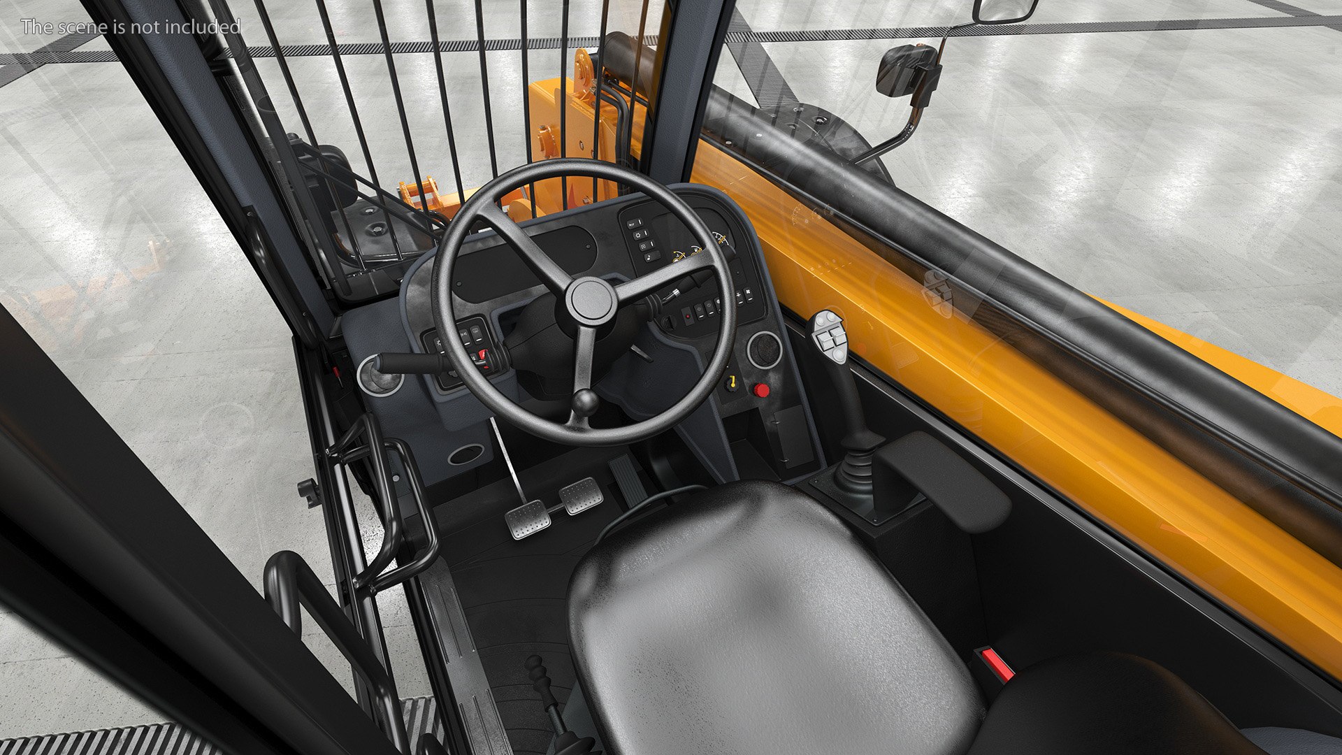 Telehandler Rigged for Cinema 4D 3D model - TurboSquid 2178096