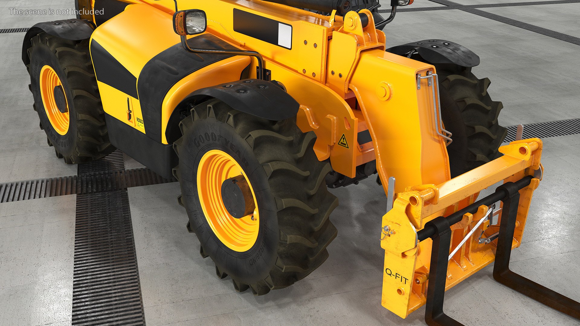 Telehandler Rigged for Cinema 4D 3D model - TurboSquid 2178096