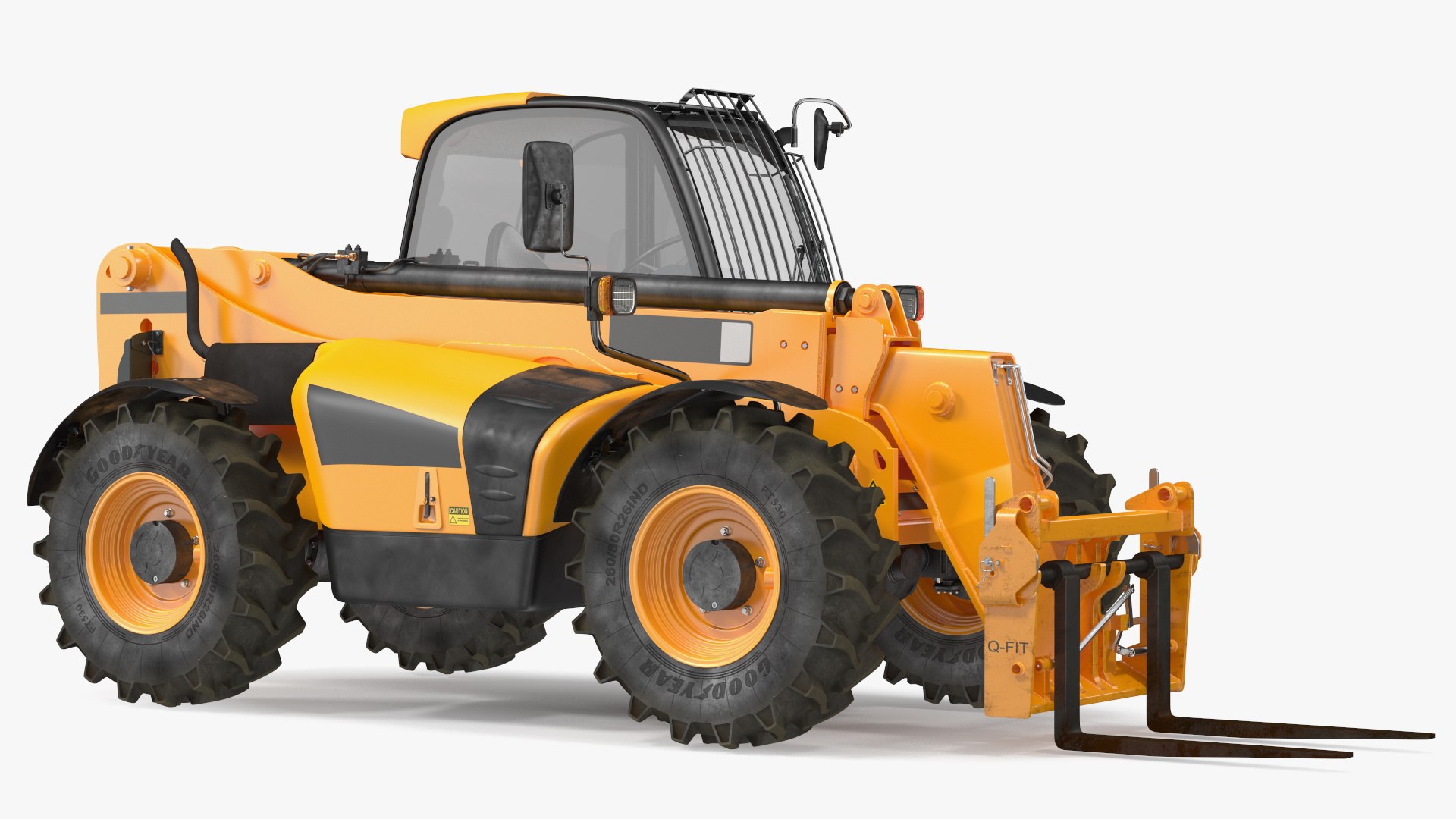 Telehandler Rigged for Cinema 4D 3D model - TurboSquid 2178096
