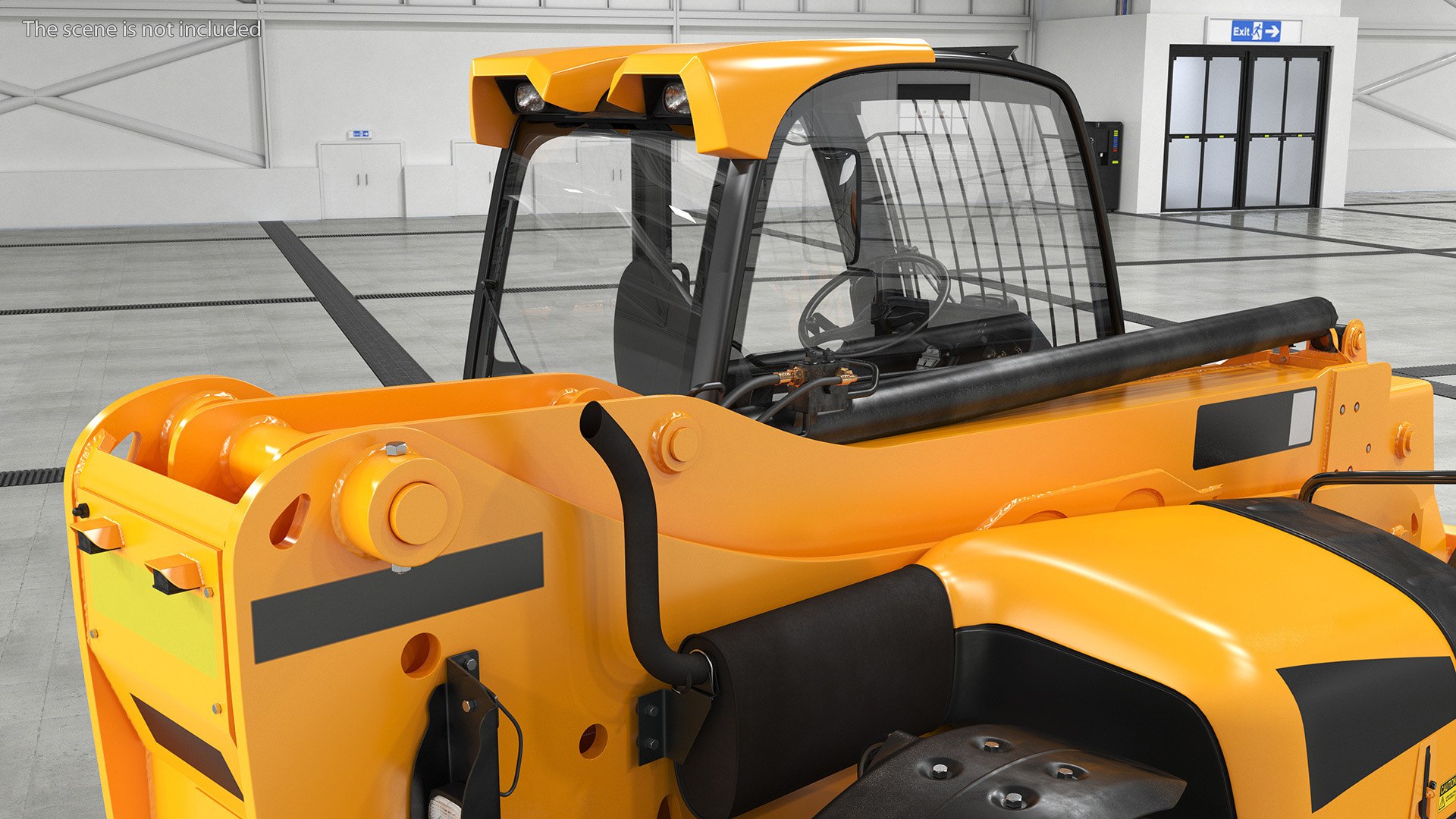 Telehandler Rigged for Cinema 4D 3D model - TurboSquid 2178096