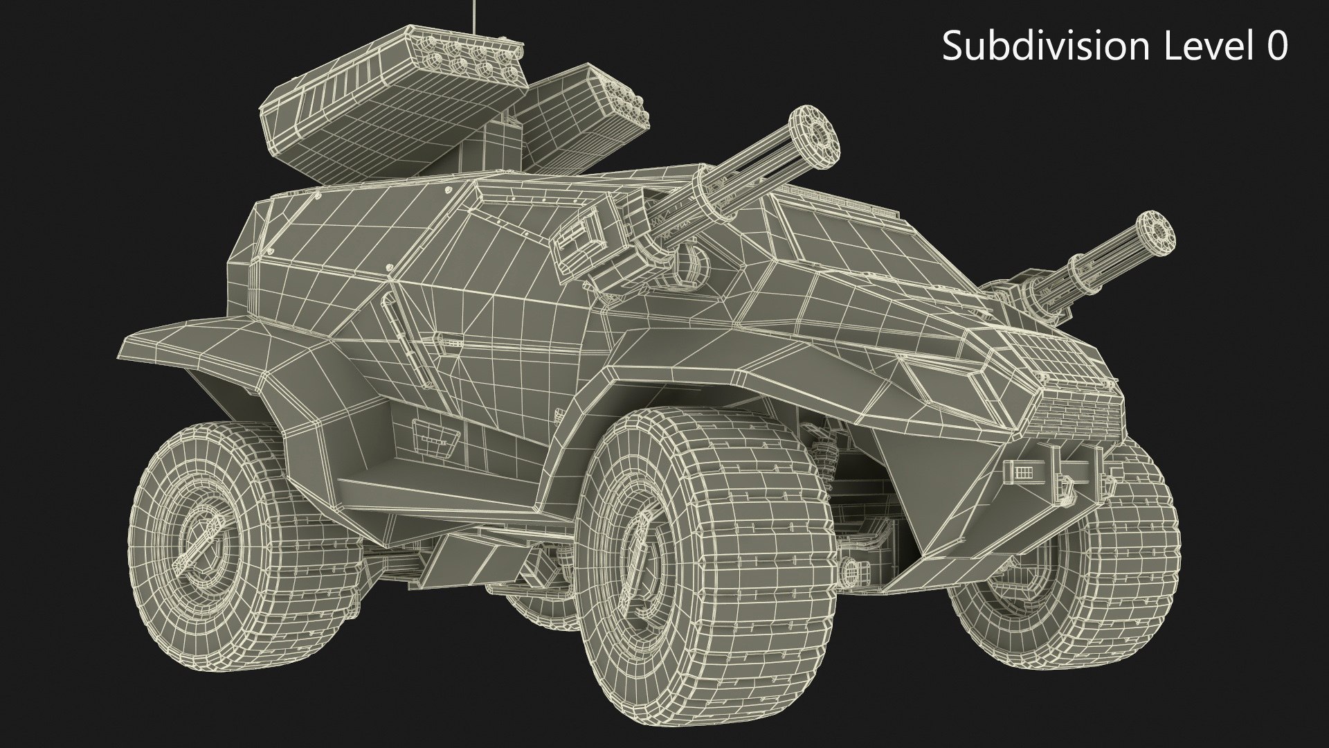 Old Fantastic War Vehicle Winter Color Rigged For Cinema 4D 3D ...