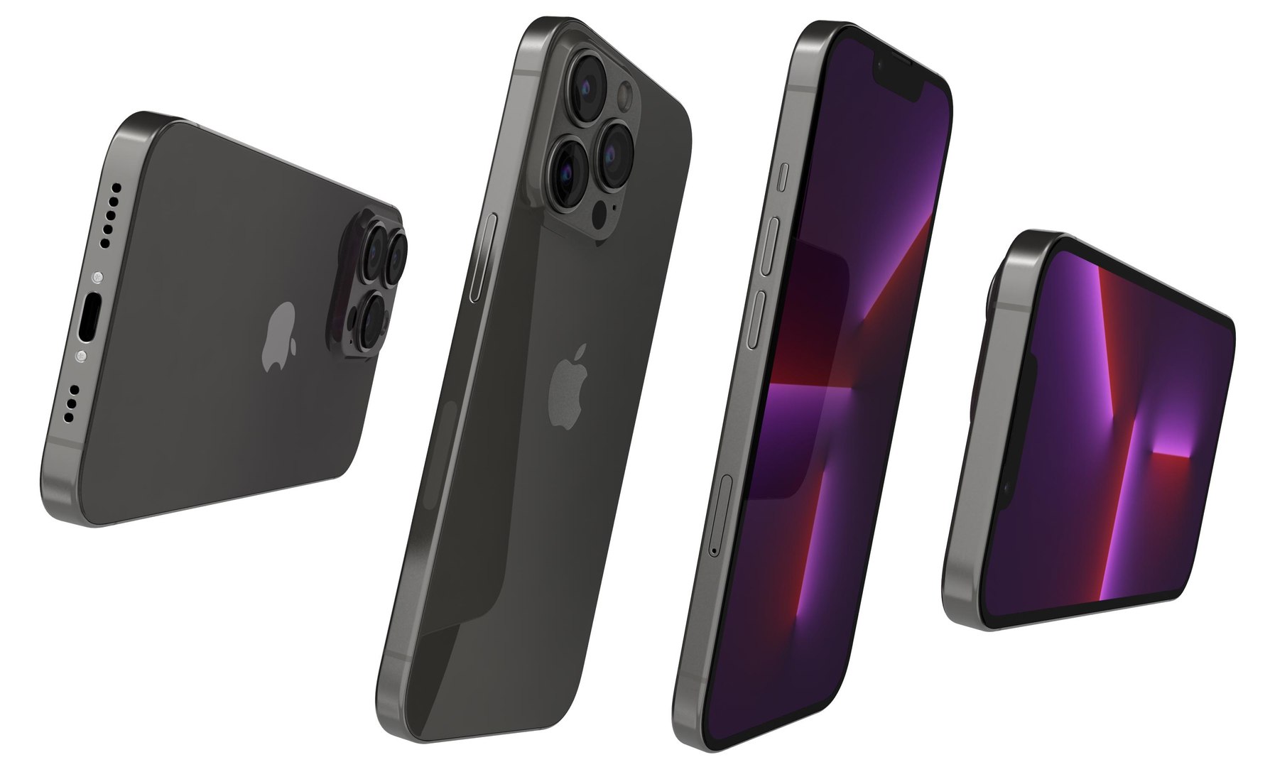 3D Apple IPhone 13 Pro Graphite - TurboSquid 1793771