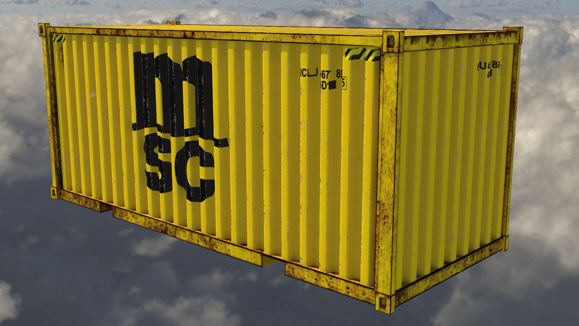 3D Model Shipping Container Msc - TurboSquid 1493623