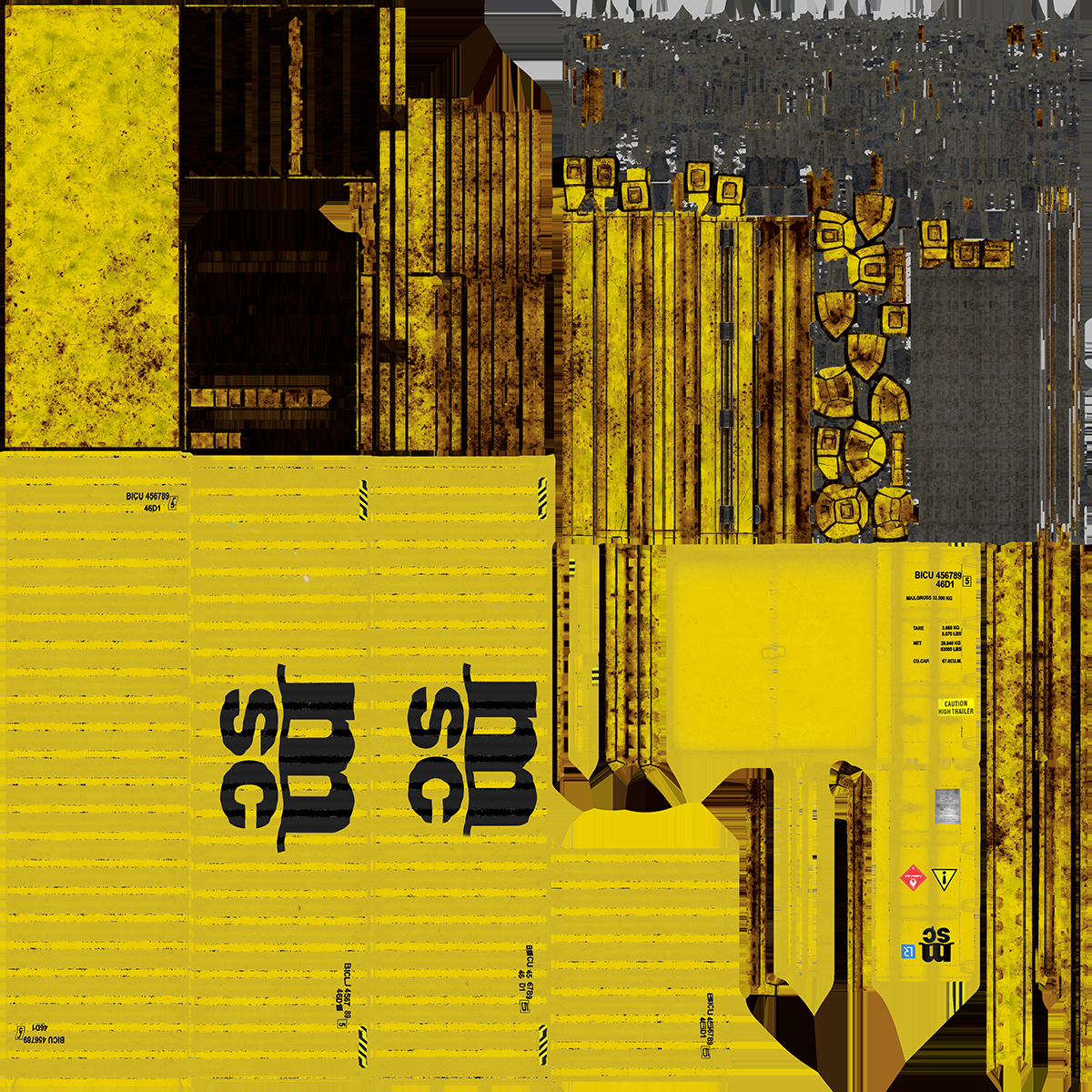 MSC 컨테이너 3D 모델 - TurboSquid 1493623