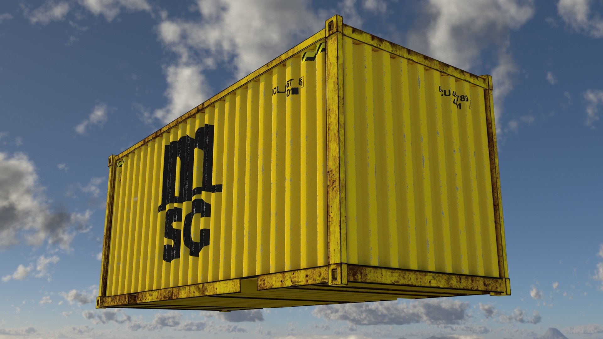 3D Model Shipping Container Msc - TurboSquid 1493623