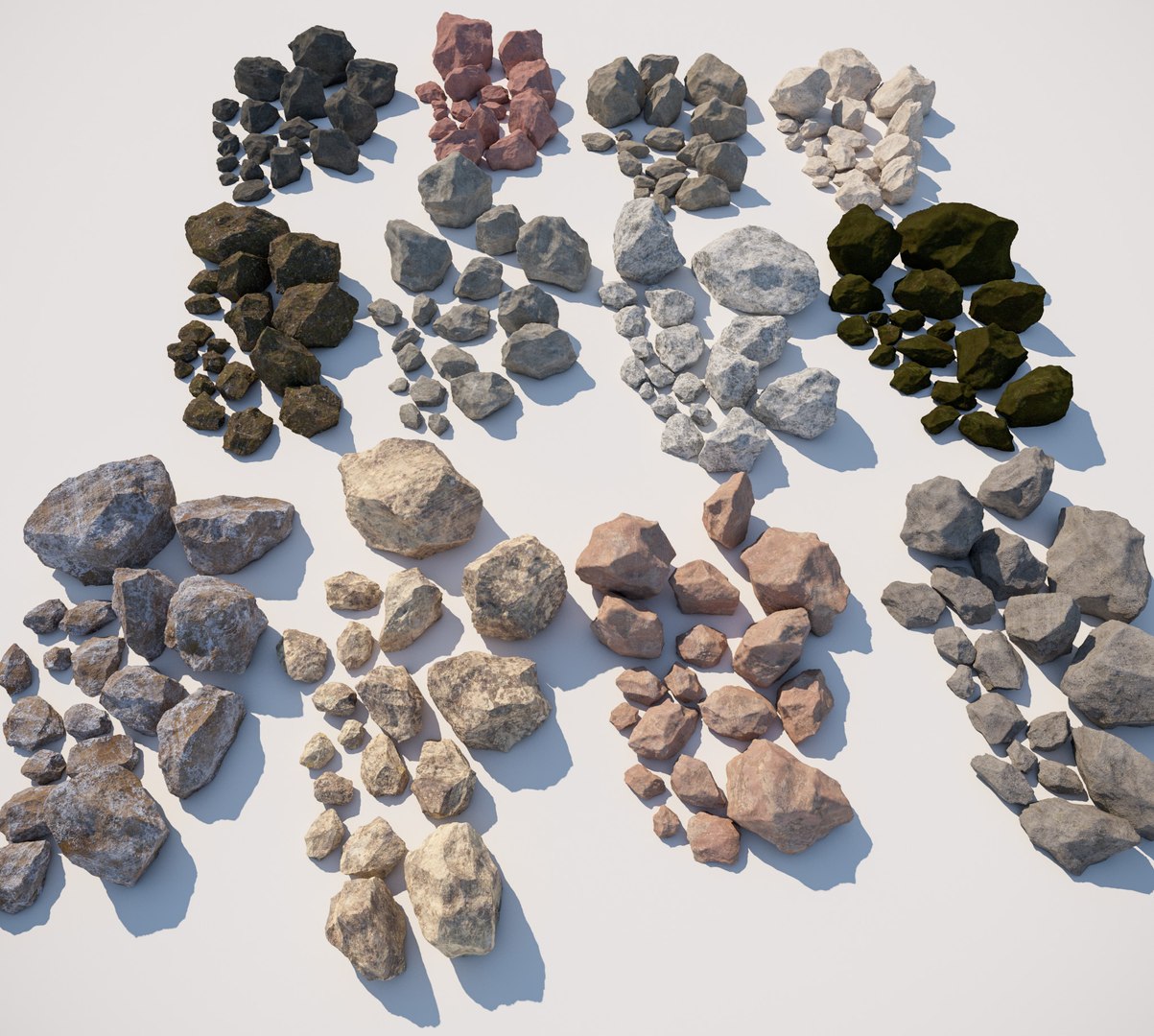 Jagged Rocks - 3d Model