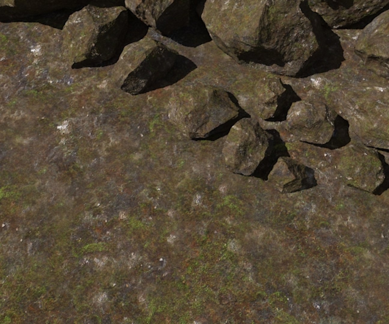 jagged rocks - 3d model