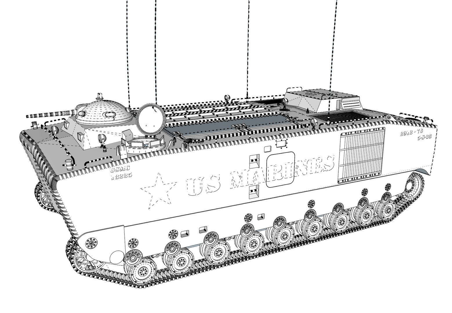 3D Vehicle Lvtp-5 Model - TurboSquid 1455822
