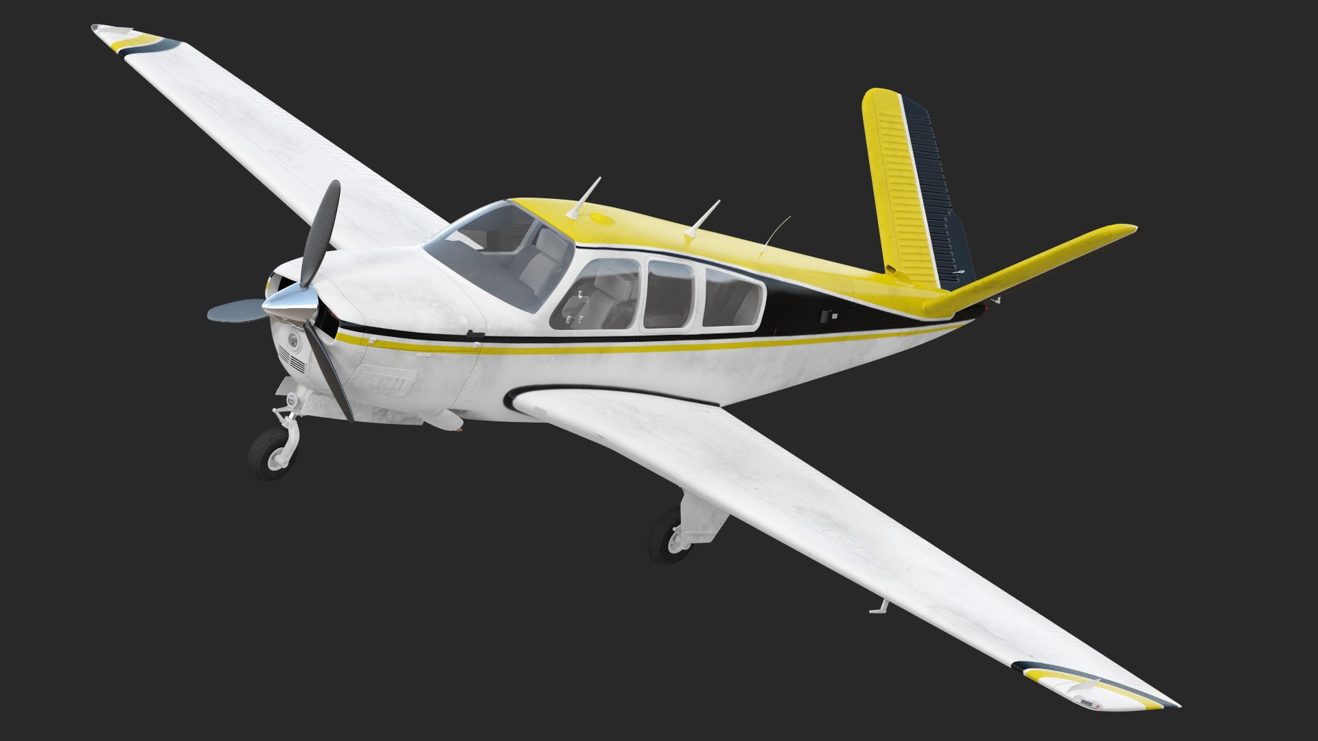 Civil Utility Aircraft Single 3D Model - TurboSquid 1602198