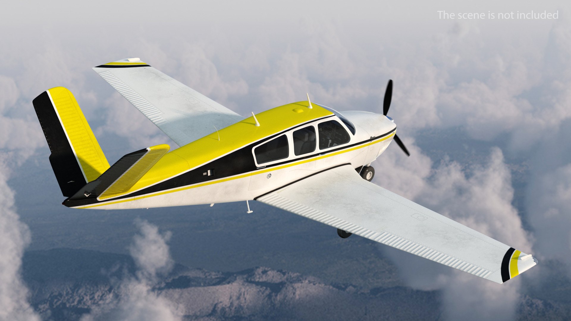 Civil Utility Aircraft Single 3D Model - TurboSquid 1602198