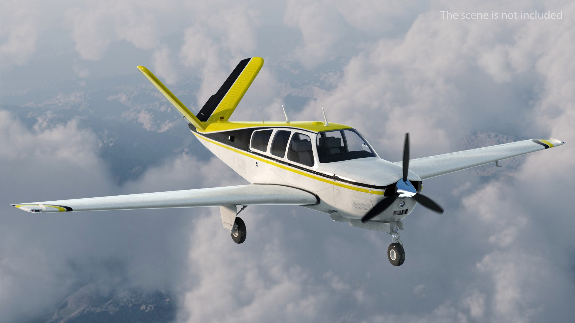 Civil Utility Aircraft Single 3D Model - TurboSquid 1602198