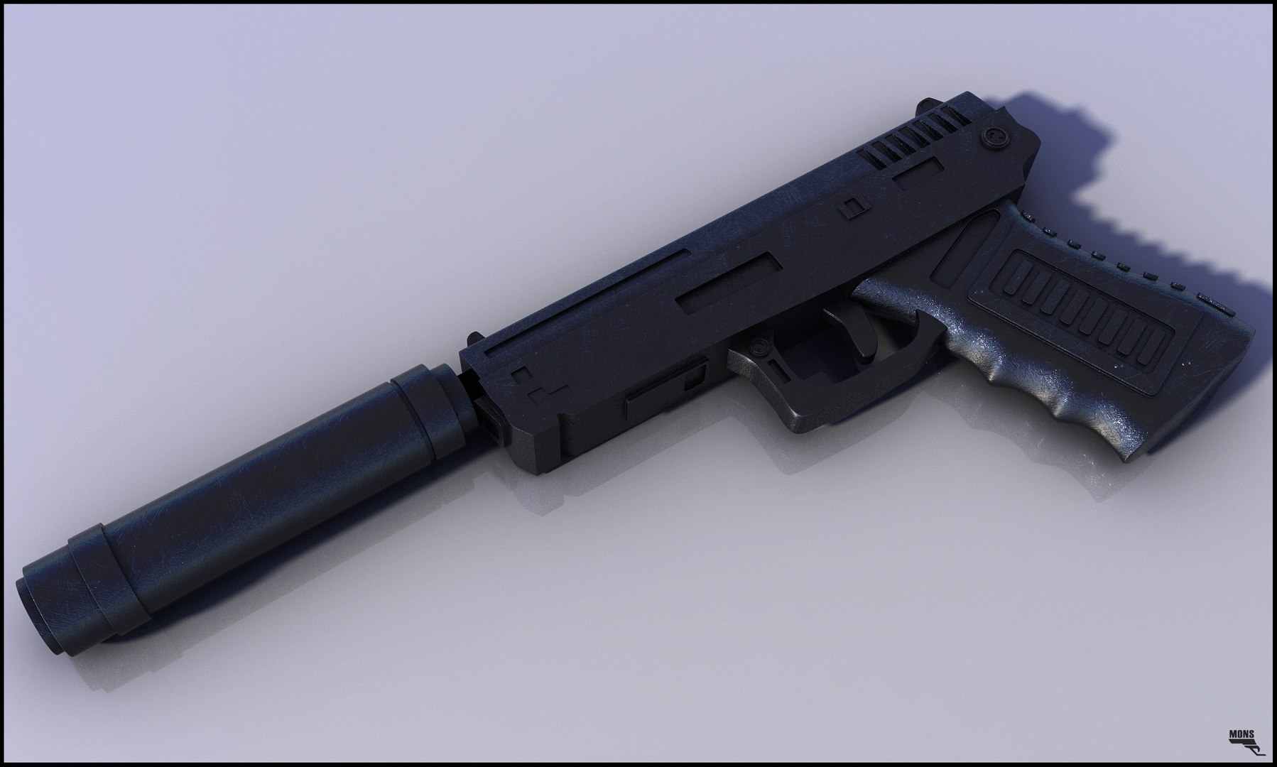 3d Model Gun