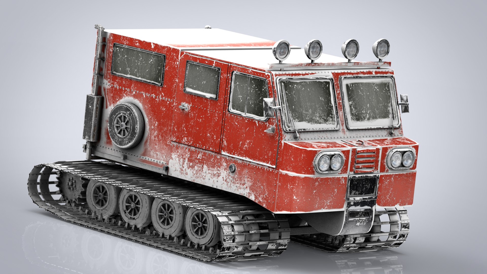 3D Snowcat Track - TurboSquid 1347789