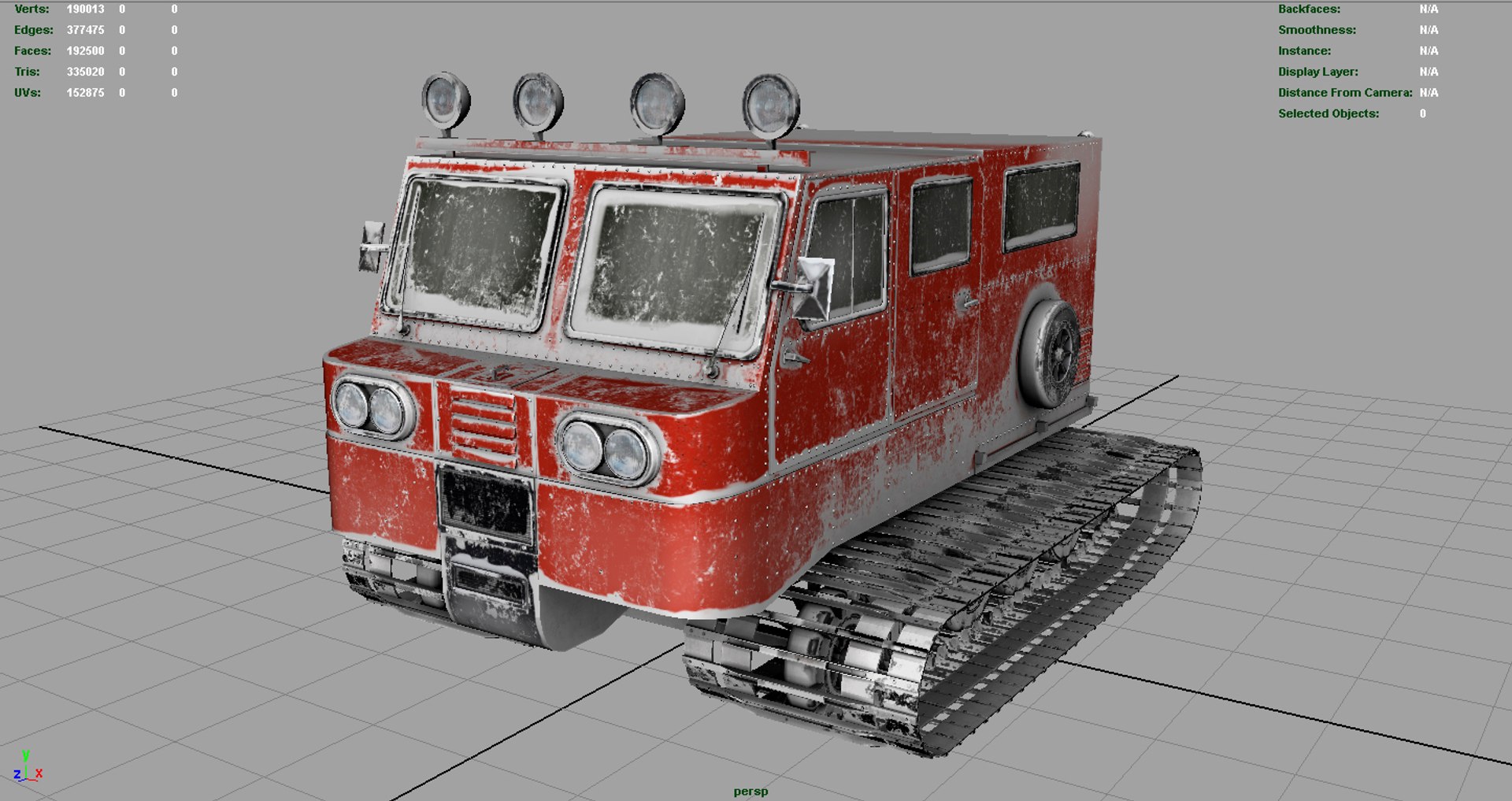 3D Snowcat Track - TurboSquid 1347789