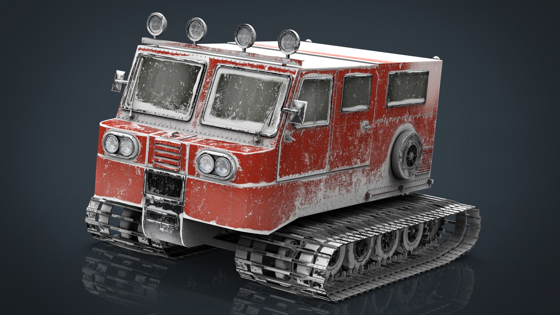 3D Snowcat Track - TurboSquid 1347789