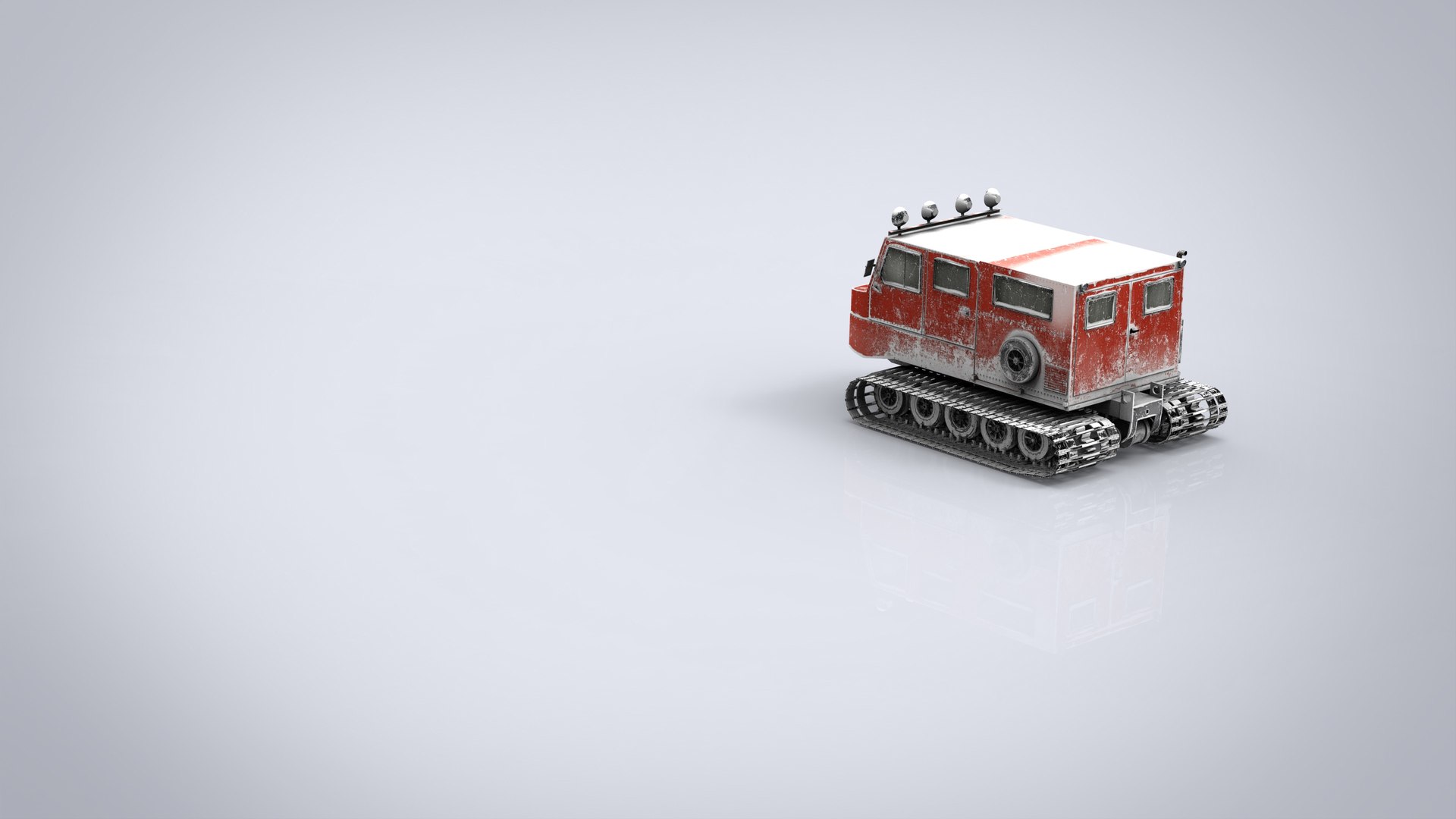3D Snowcat Track - TurboSquid 1347789