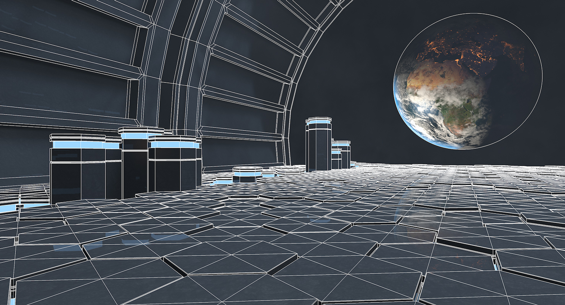 3D concepts alien space station interior - TurboSquid 1381710