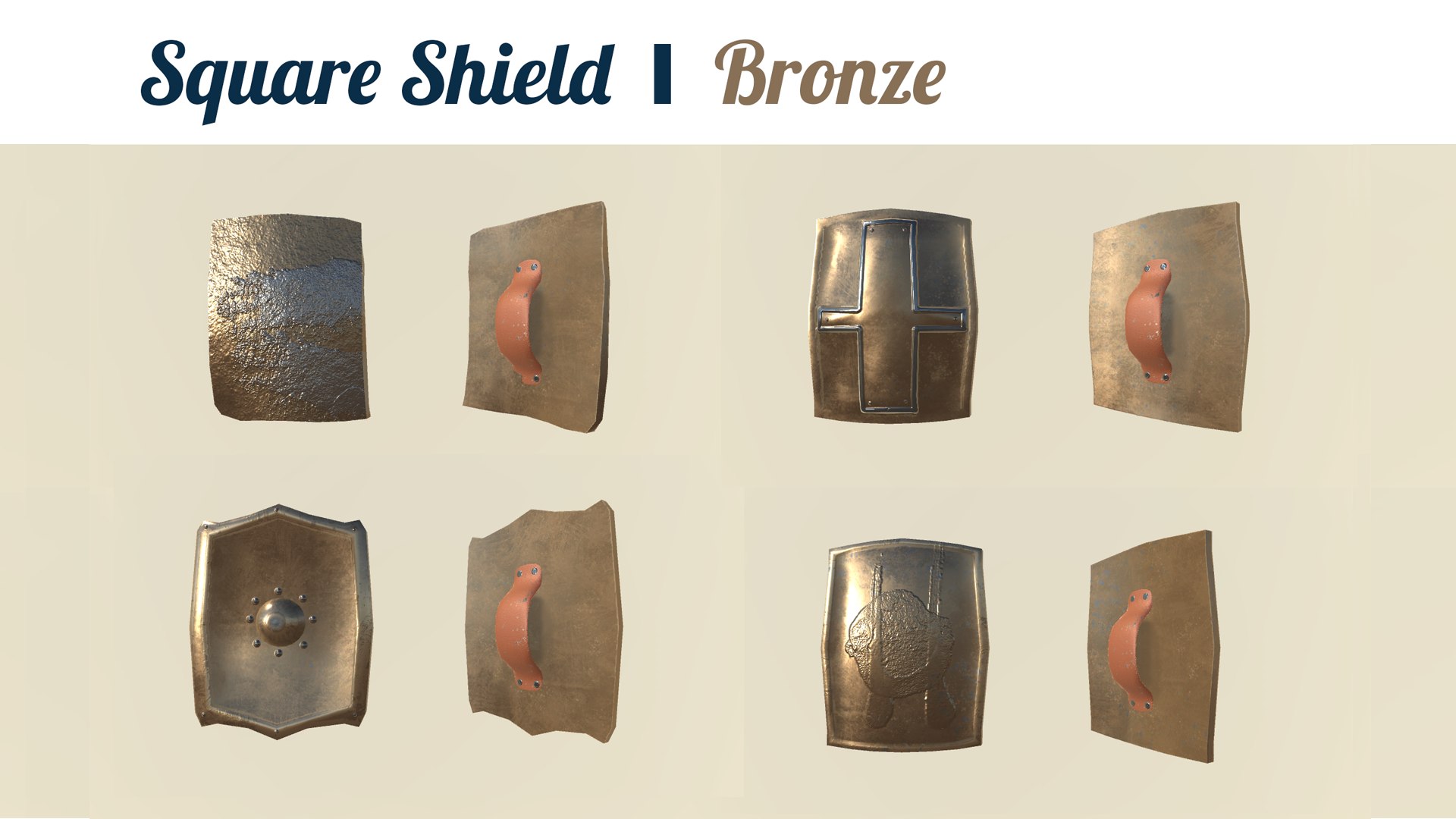 Shields pack 3D model - TurboSquid 1305480