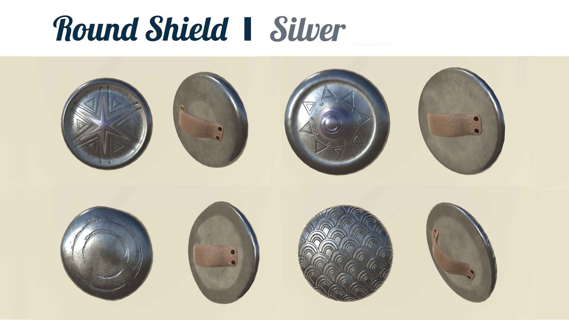 Shields pack 3D model - TurboSquid 1305480