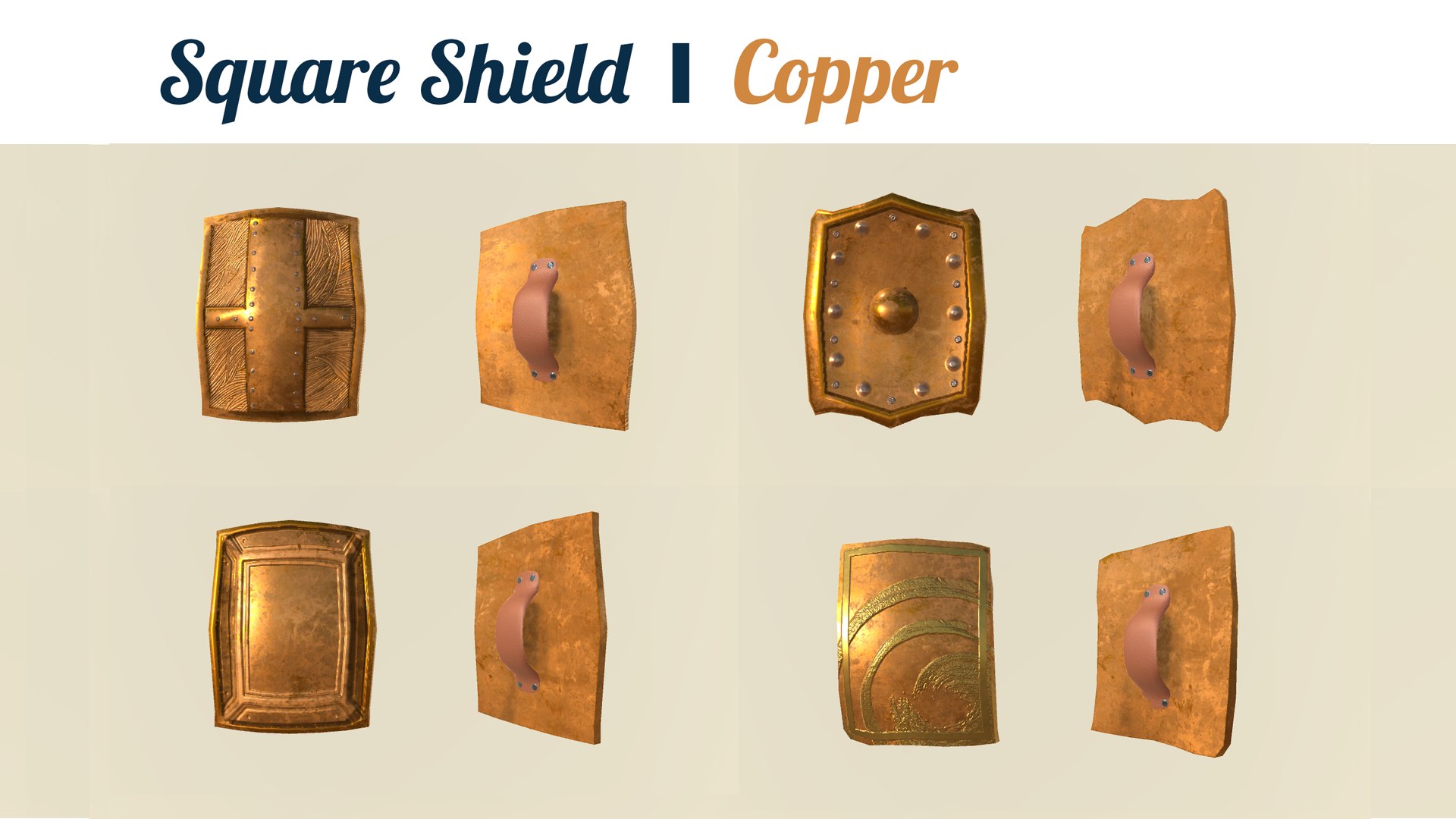 Shields pack 3D model - TurboSquid 1305480