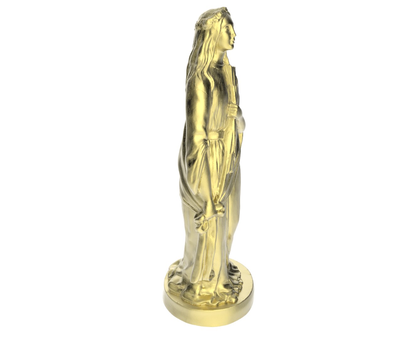 3d Model Lady Statue