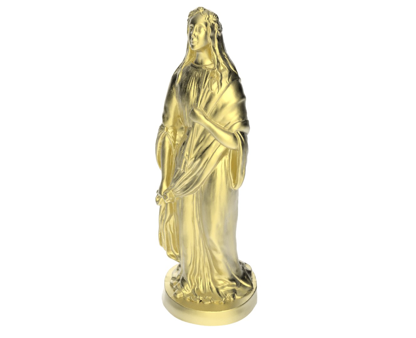 3d Model Lady Statue