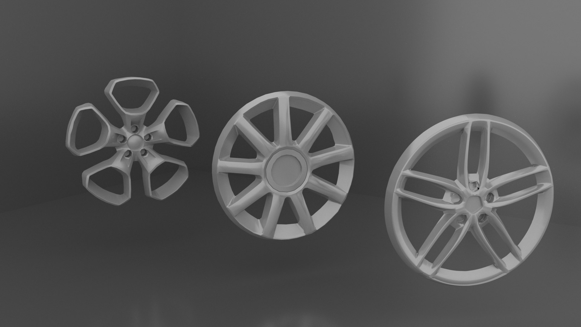 3D Generic Car Wheels Modeled - TurboSquid 1614129