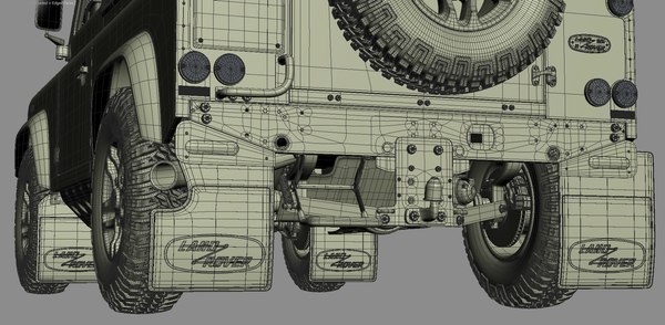 3D land rover defender 90 - TurboSquid 1325844