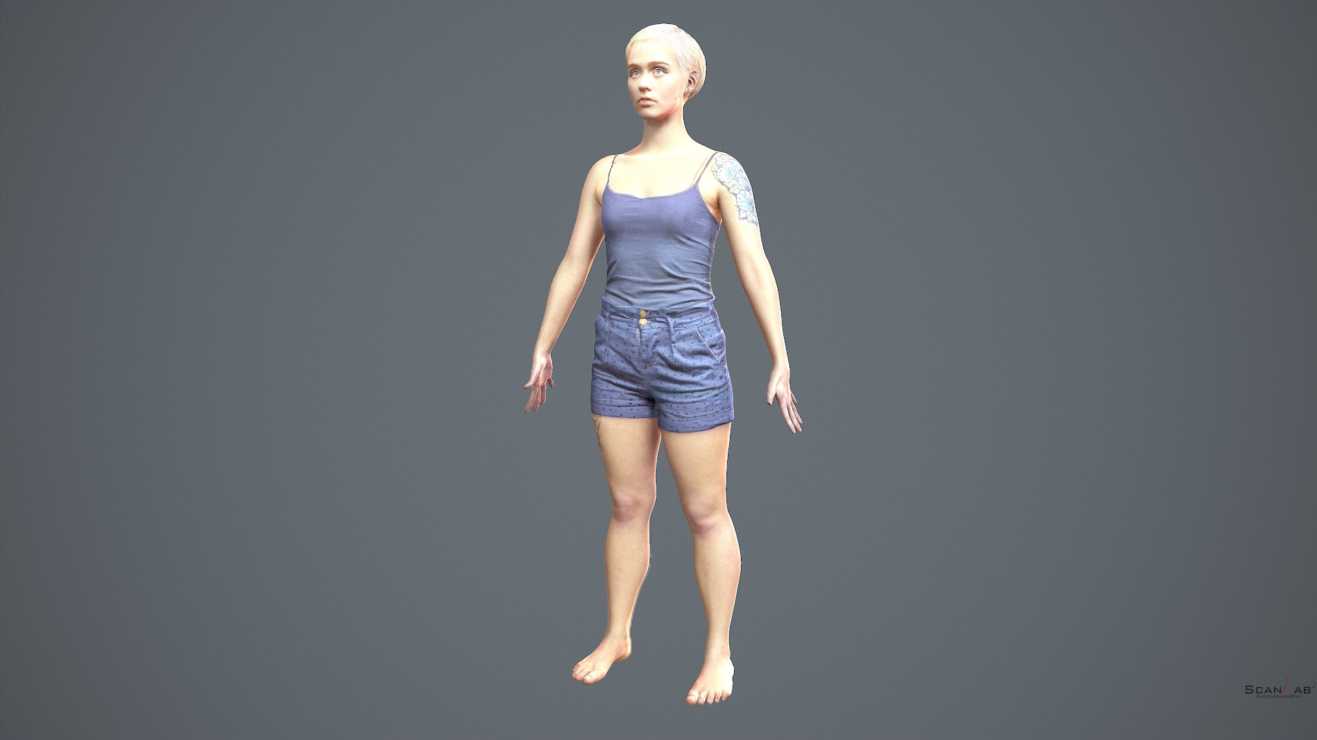 3d Model Amanda Female Body Scan
