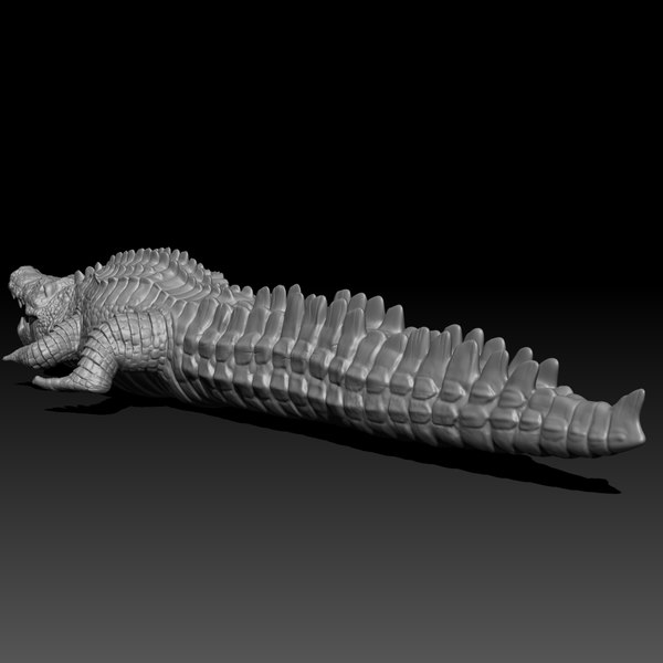 3d crocodile model