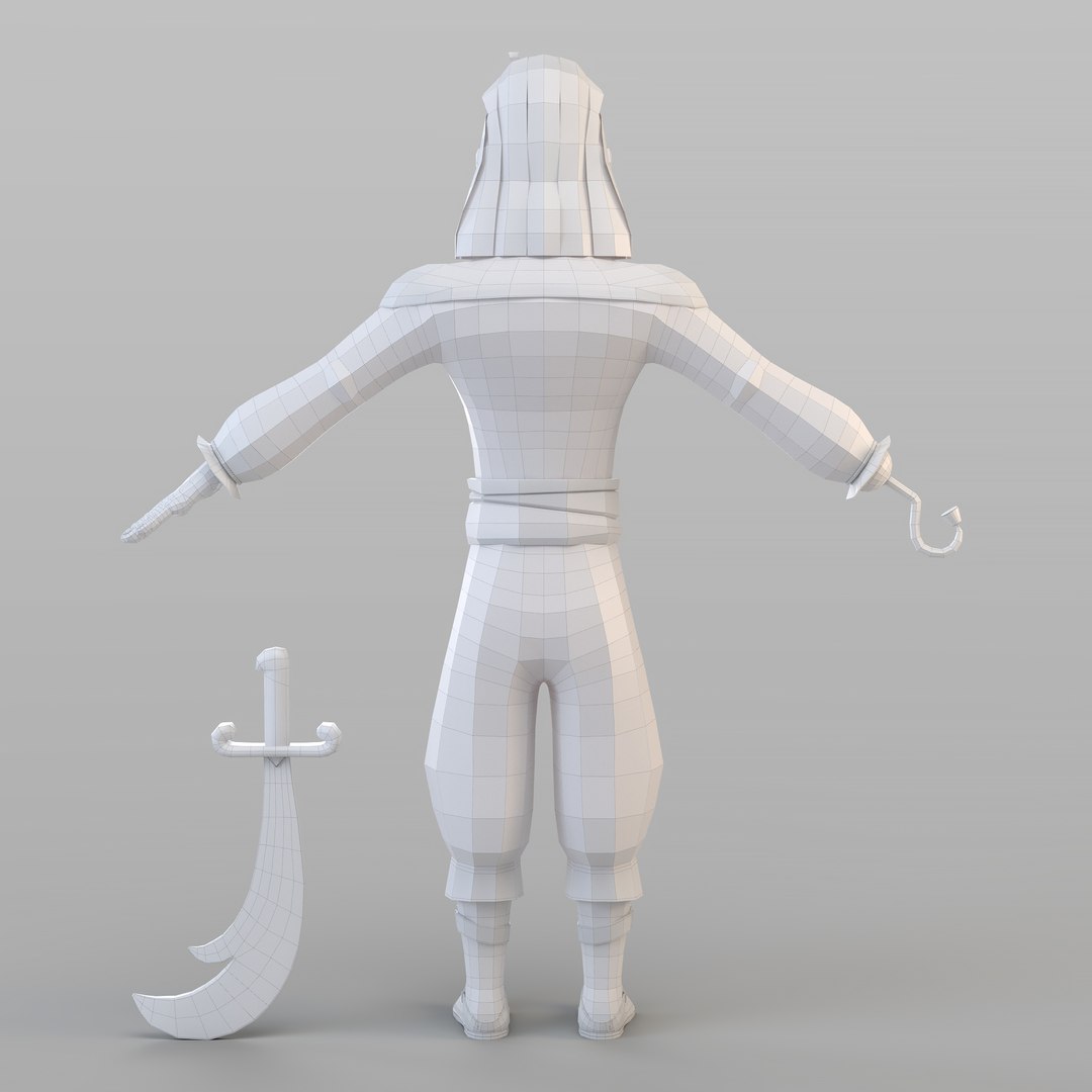 Captain Pirate 3D Model - TurboSquid 1616206
