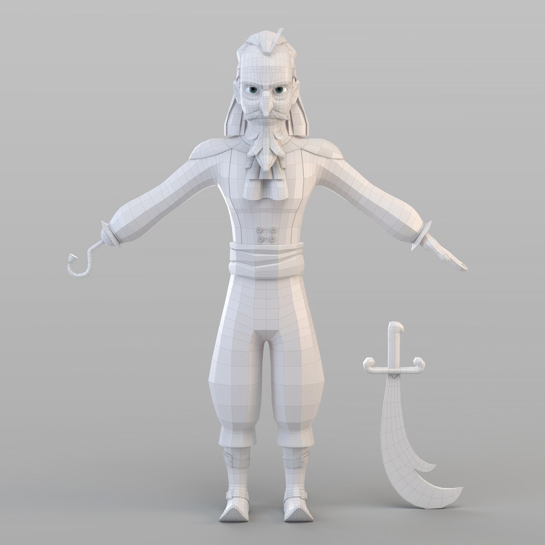 Captain Pirate 3D Model - TurboSquid 1616206