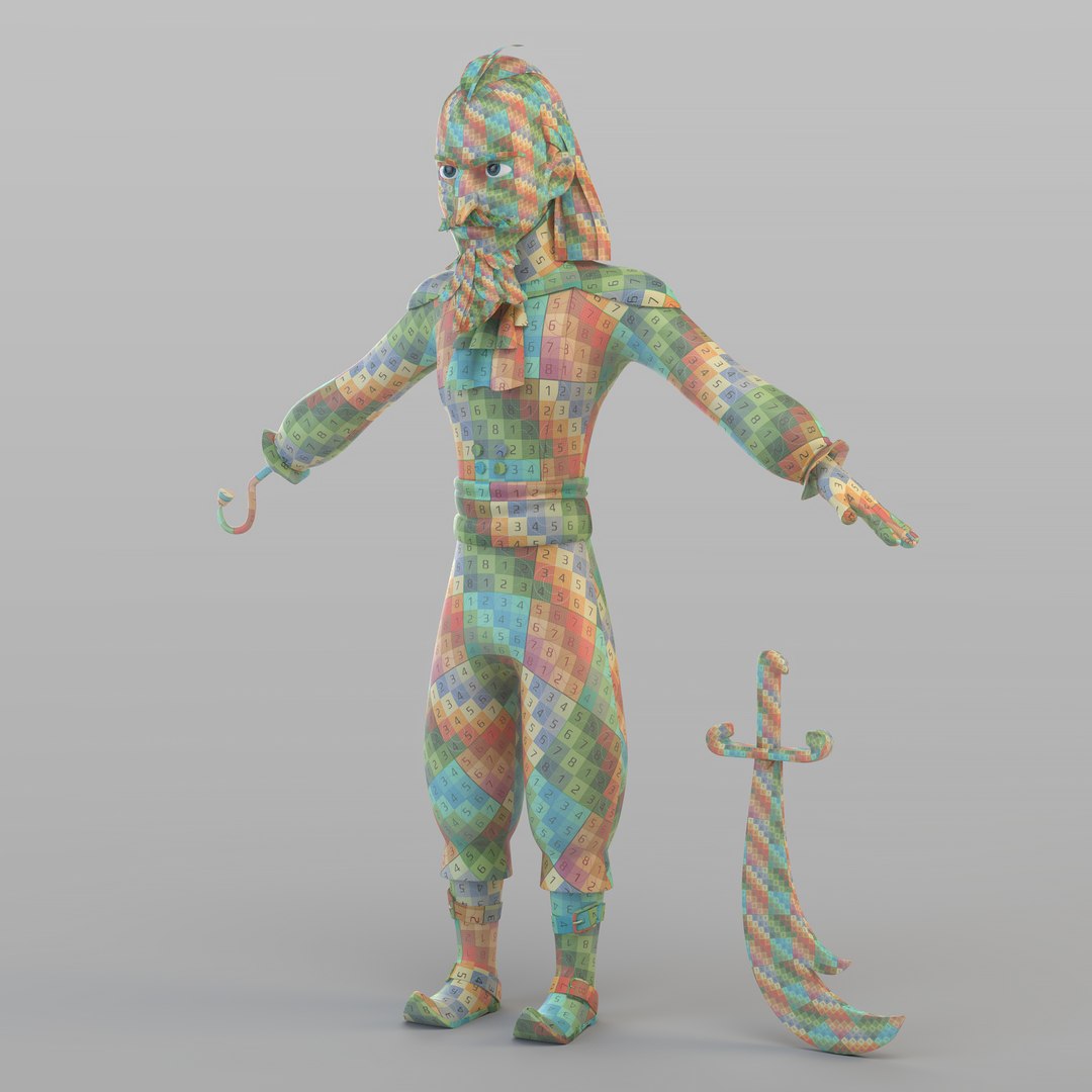 Captain Pirate 3D Model - TurboSquid 1616206
