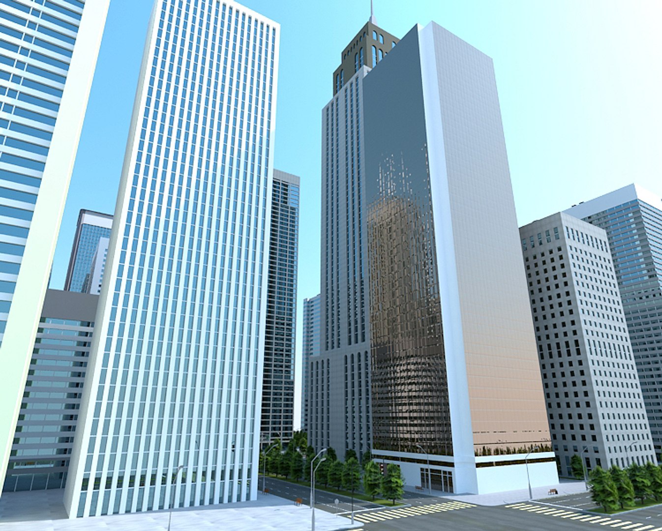 city streets 3d max