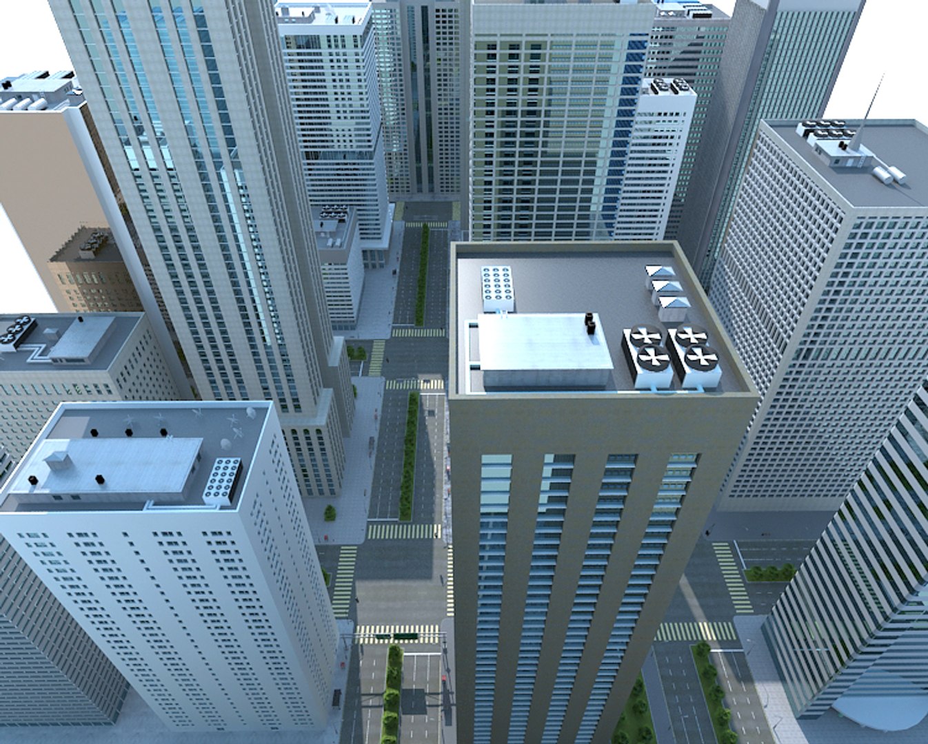 city streets 3d max
