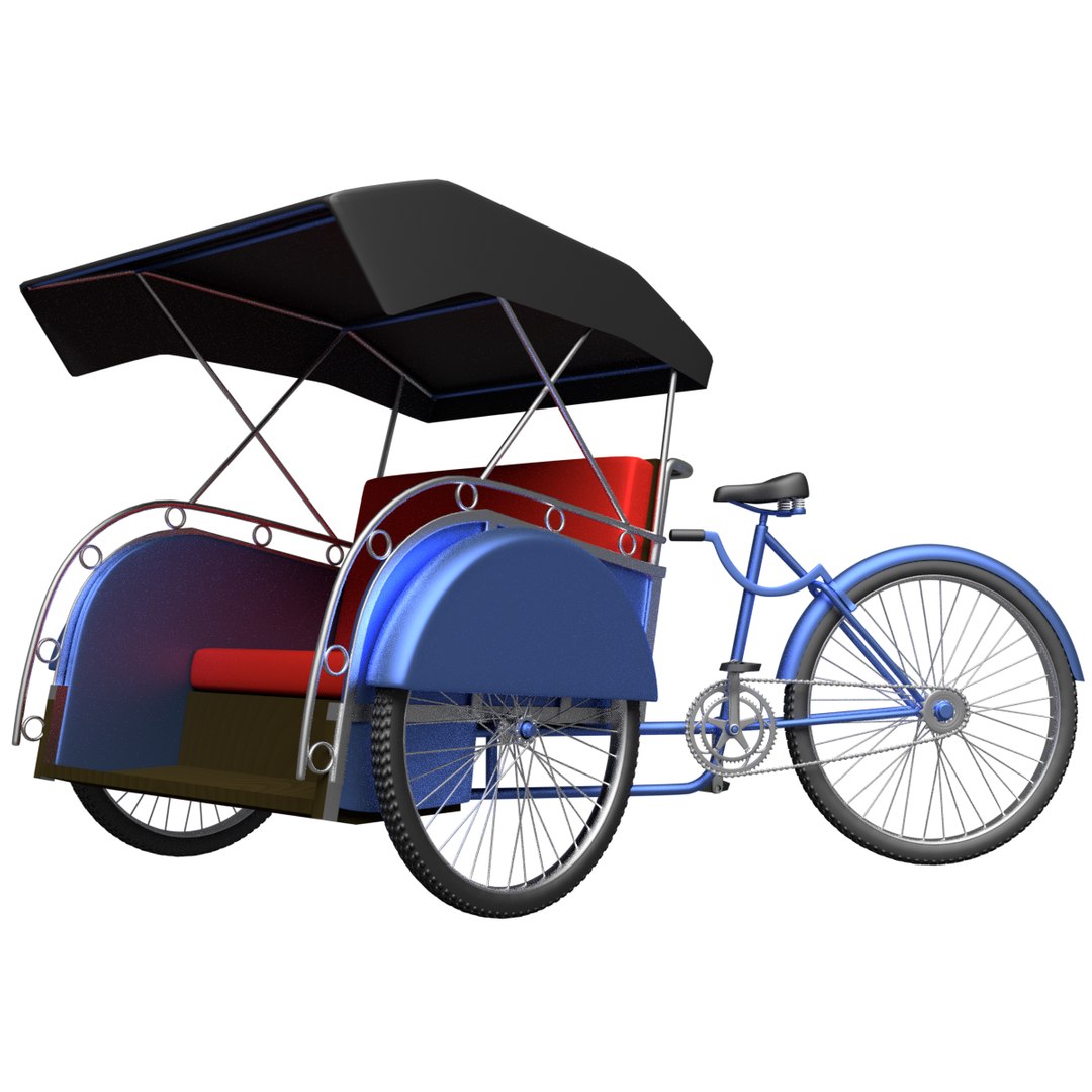 Becak 3D Model - TurboSquid 1445916