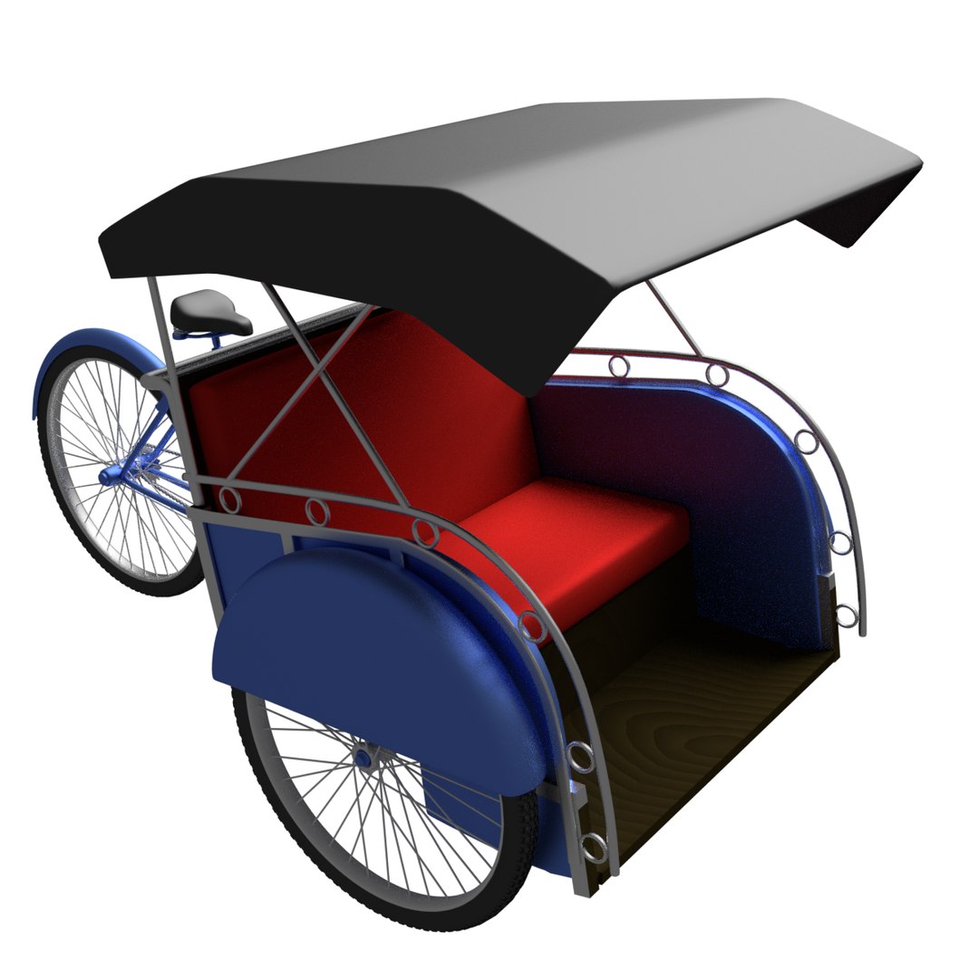 Becak 3D Model - TurboSquid 1445916