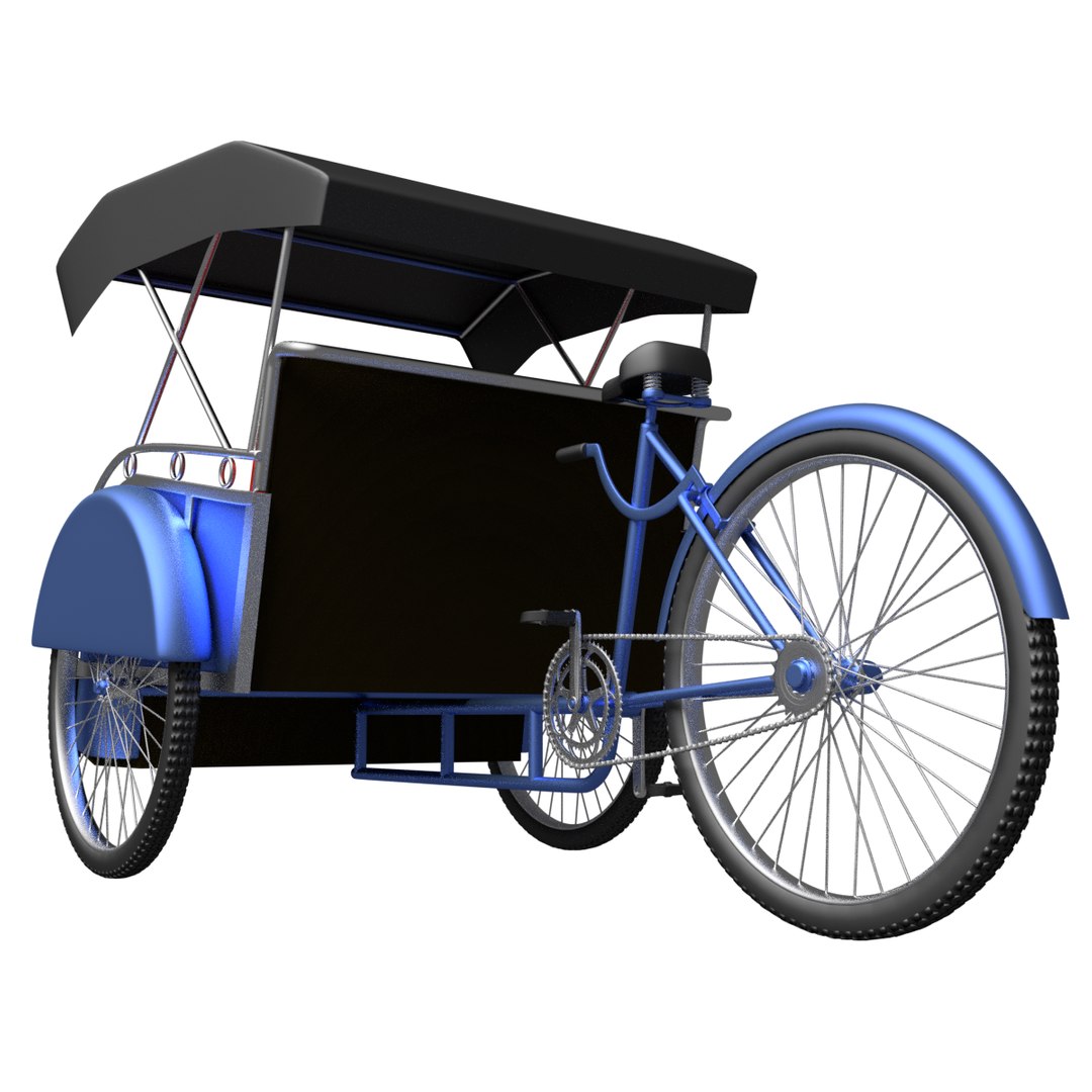 Becak 3D Model - TurboSquid 1445916