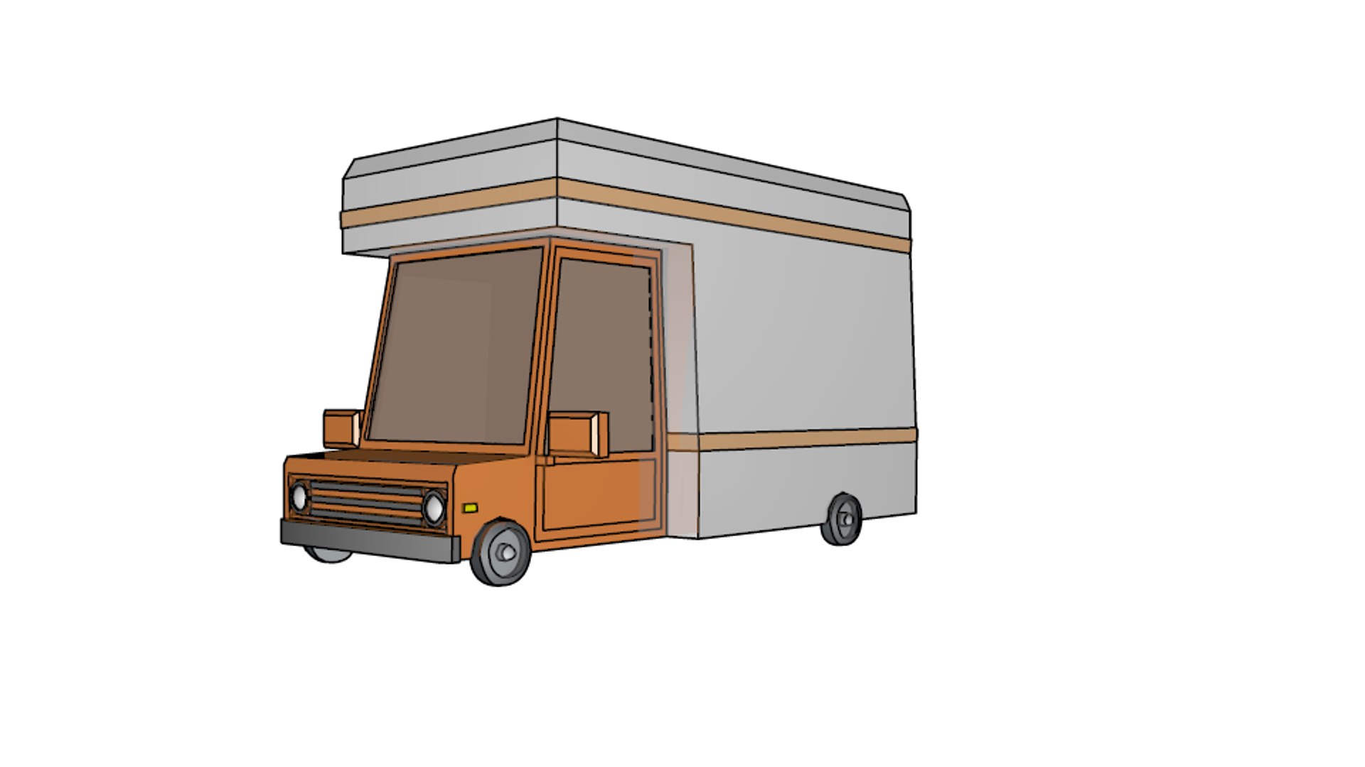 3D Model Moving Truck - TurboSquid 1390372