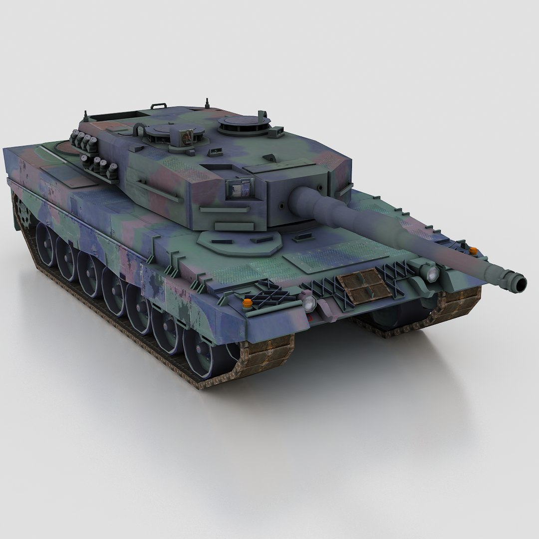 Leopard 2a4 Main Battle Tank 3d Model