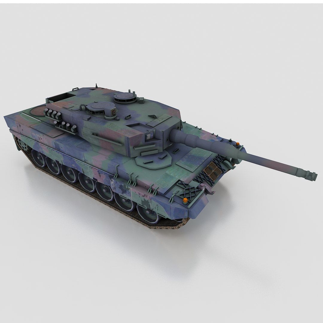 Leopard 2a4 Main Battle Tank 3d Model